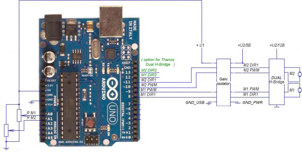 SimTools Presets - 2DOF with 24v dc motors and Arduino Nano