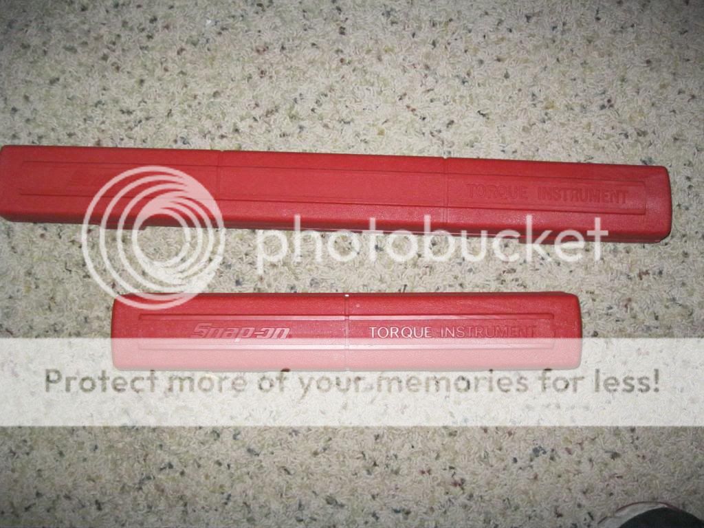 Snap On Tool Cases for Torque wrench and 3/8 Socket Set