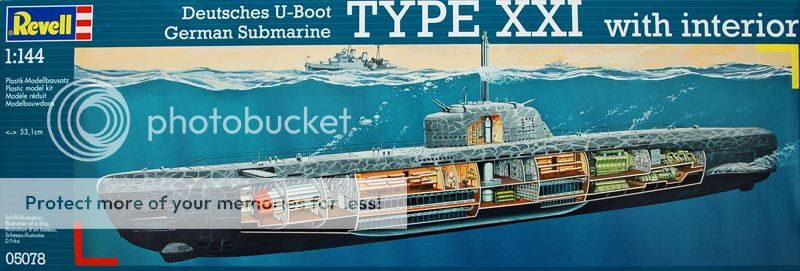 Revell 1/144 U-Boat Type XXI With Interior Detail - International Scale ...